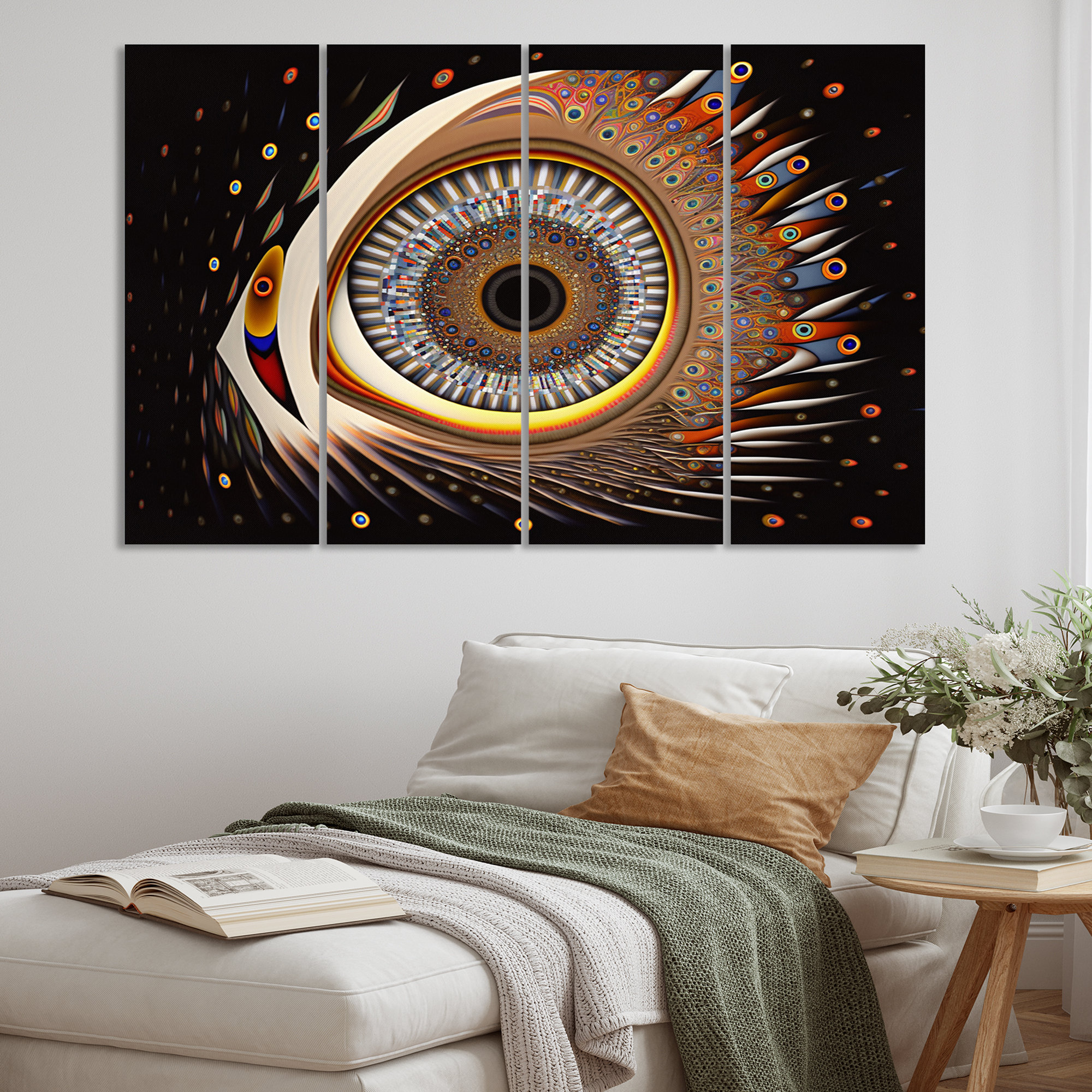 Wrought Studio™ Occult Effervescence Of Spirit I - Modern Geometric Wall Art Living Room - 4 ...